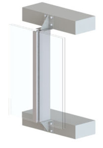 Comment fixer un mur rideau déporté avec un manchon invisible ? - Louineau